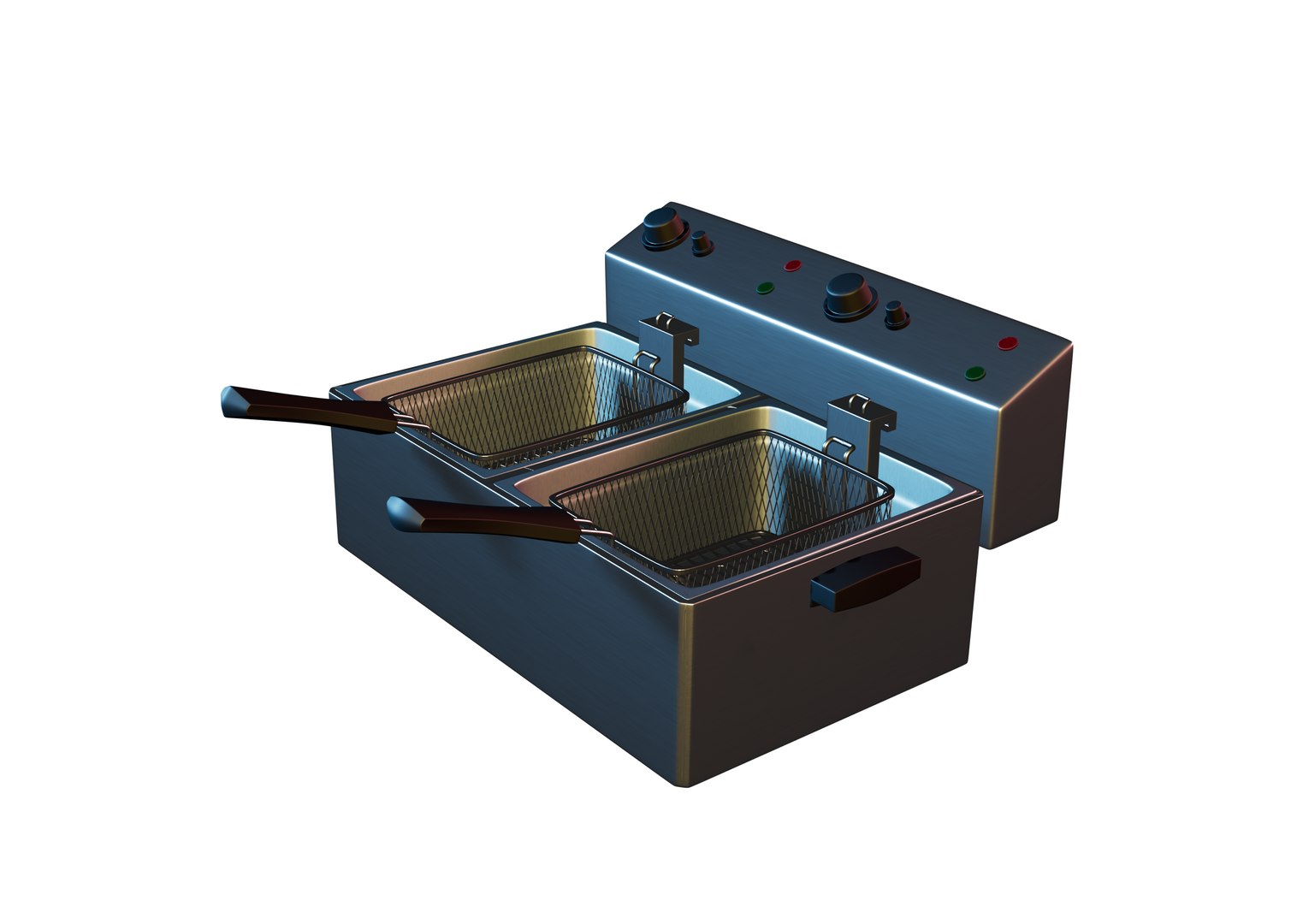 3D Deep Fryer Double Tank - TurboSquid 2048909