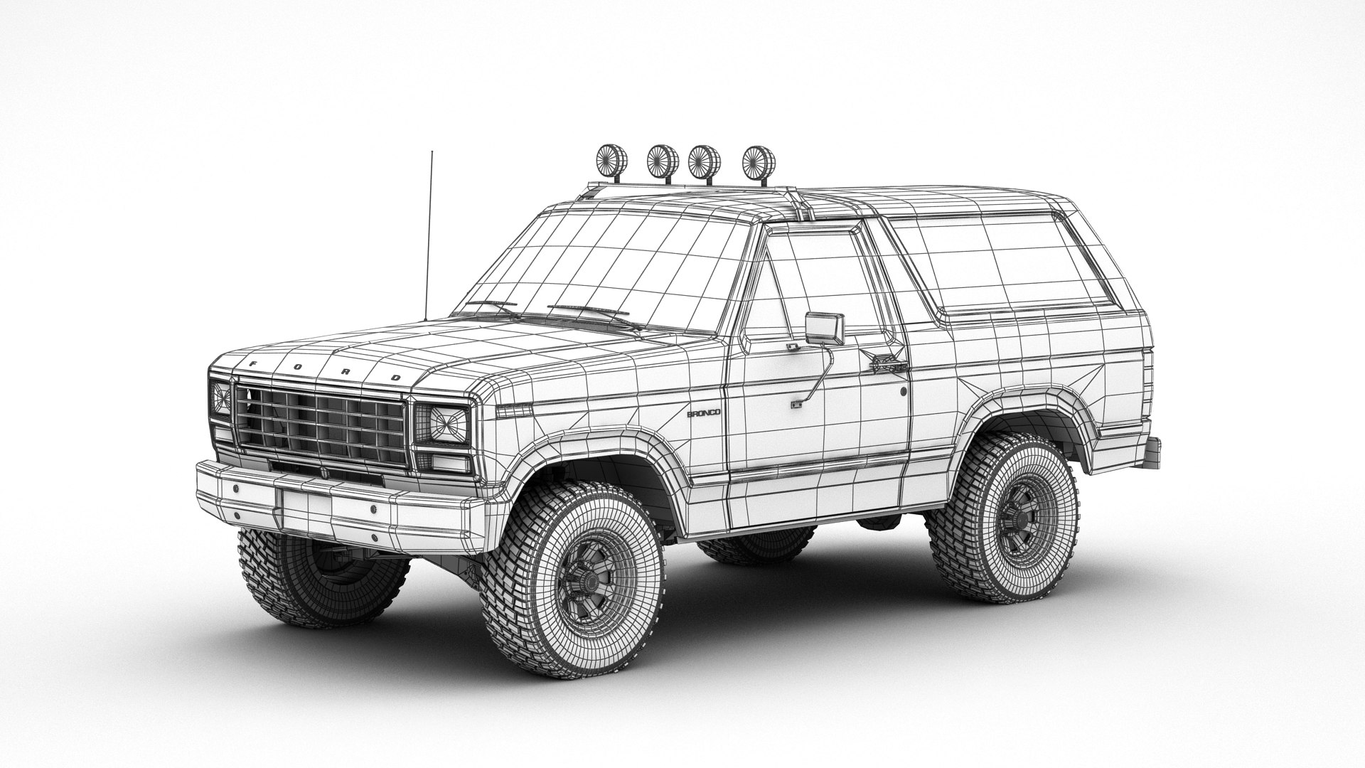 3D 1981 Ford Bronco Model - TurboSquid 2010783
