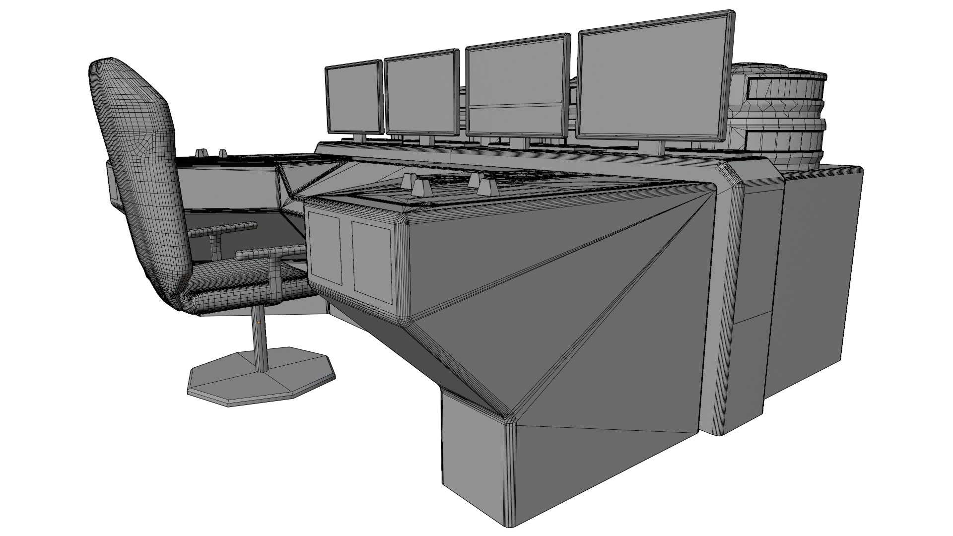 3D Scifi Lab Desk - TurboSquid 2351787
