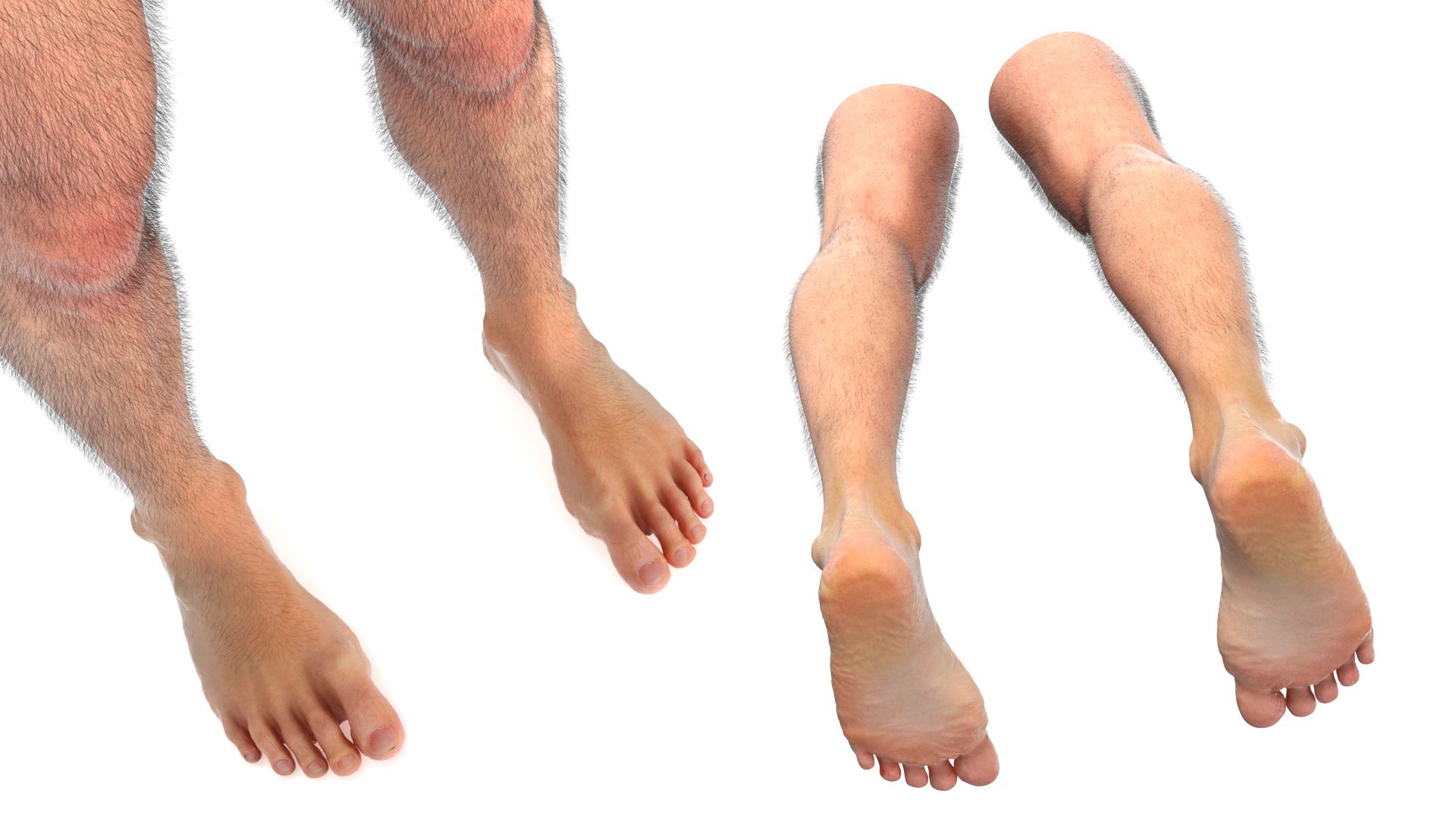 Realistic Human Male Legs Rigged For Maya Model - TurboSquid 2307422