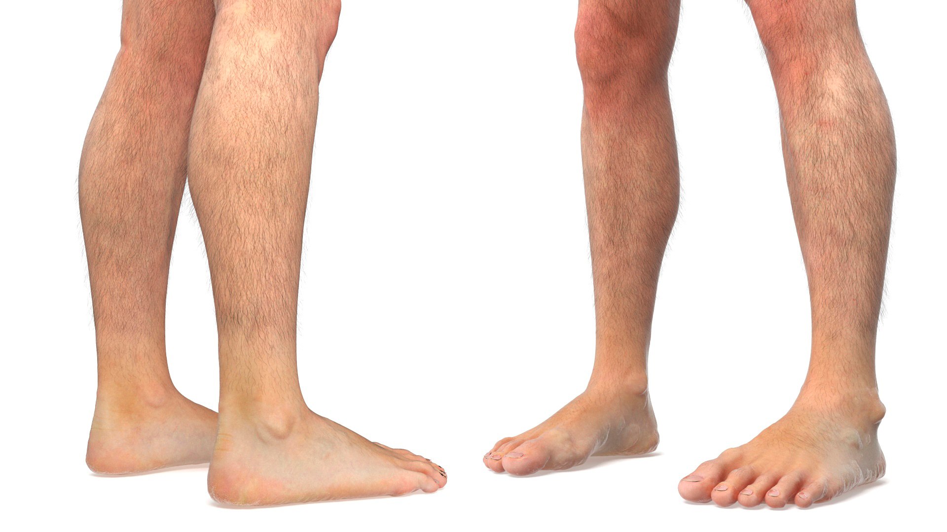 Realistic Human Male Legs Rigged For Maya Model - TurboSquid 2307422