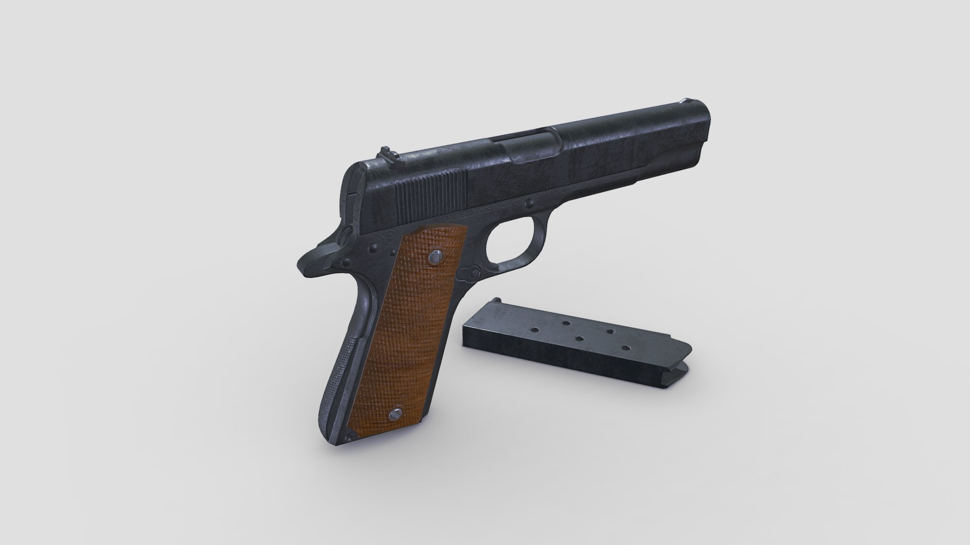 Free 3D M1911 Pistol Low-poly PBR - TurboSquid 1966802