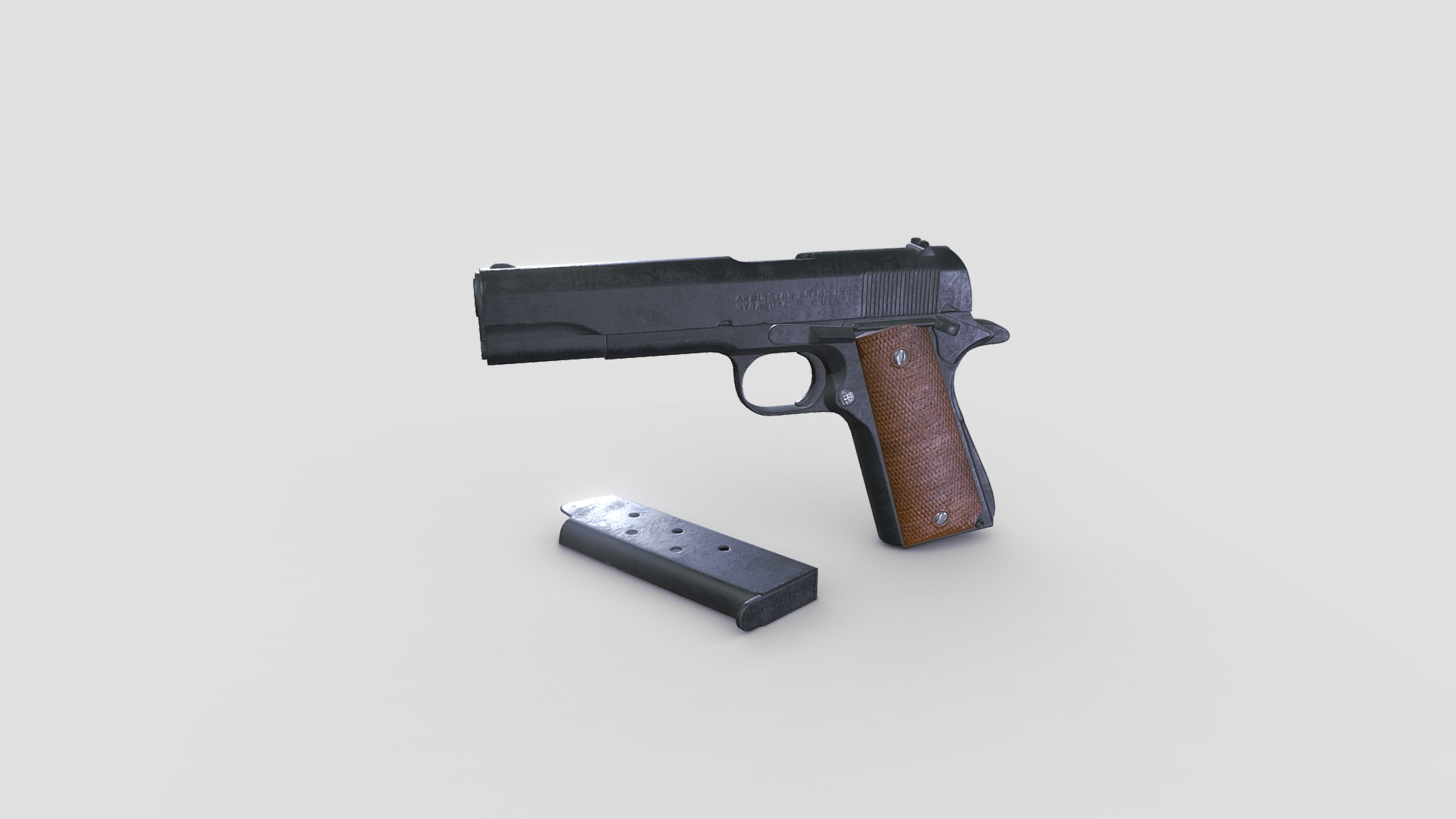 Free 3D M1911 Pistol Low-poly PBR - TurboSquid 1966802