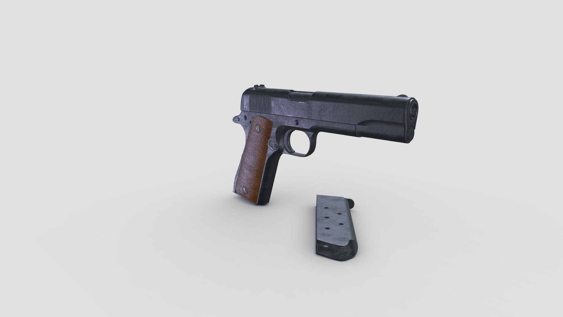 Free 3D M1911 Pistol Low-poly PBR - TurboSquid 1966802