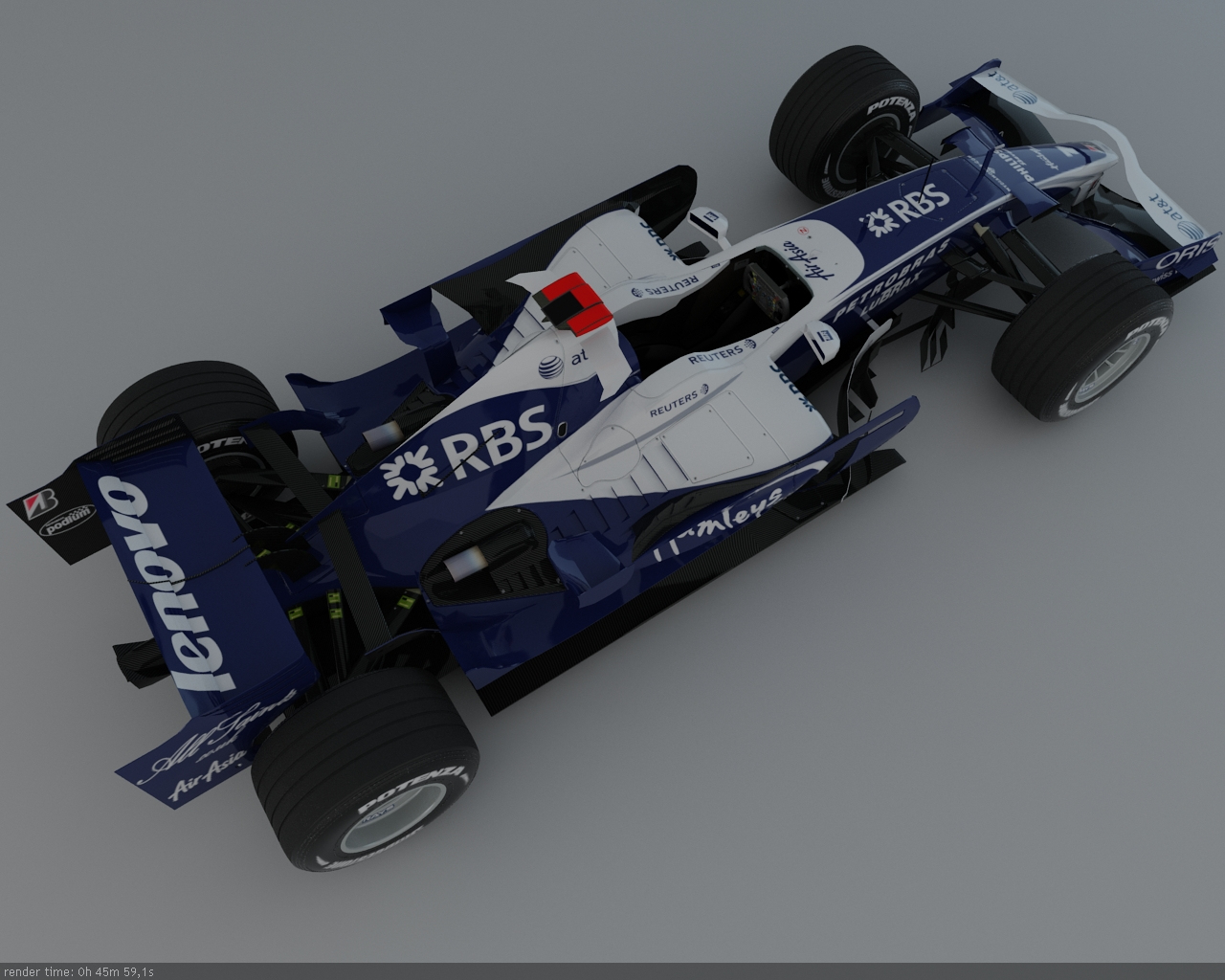 3d williams toyota fw30 model
