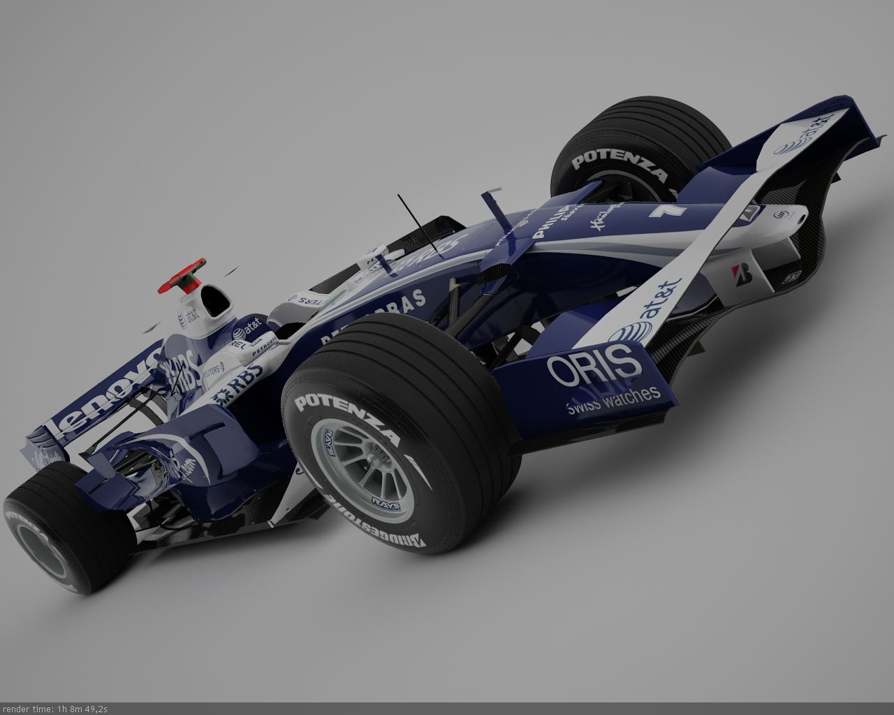 3d williams toyota fw30 model