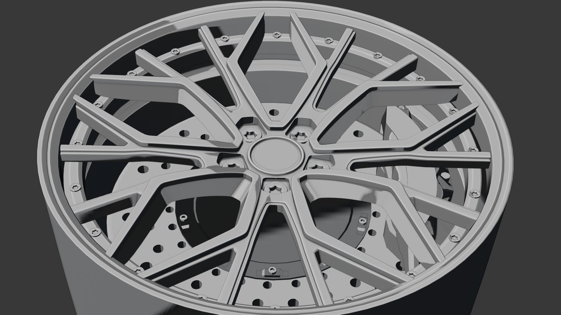 3D Wheel Rim Model - TurboSquid 2258435