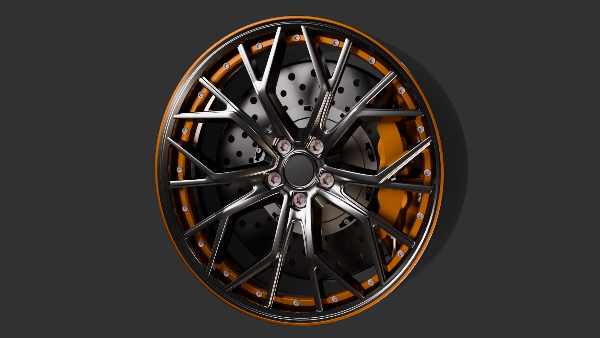 3D Wheel Rim Model - TurboSquid 2258435