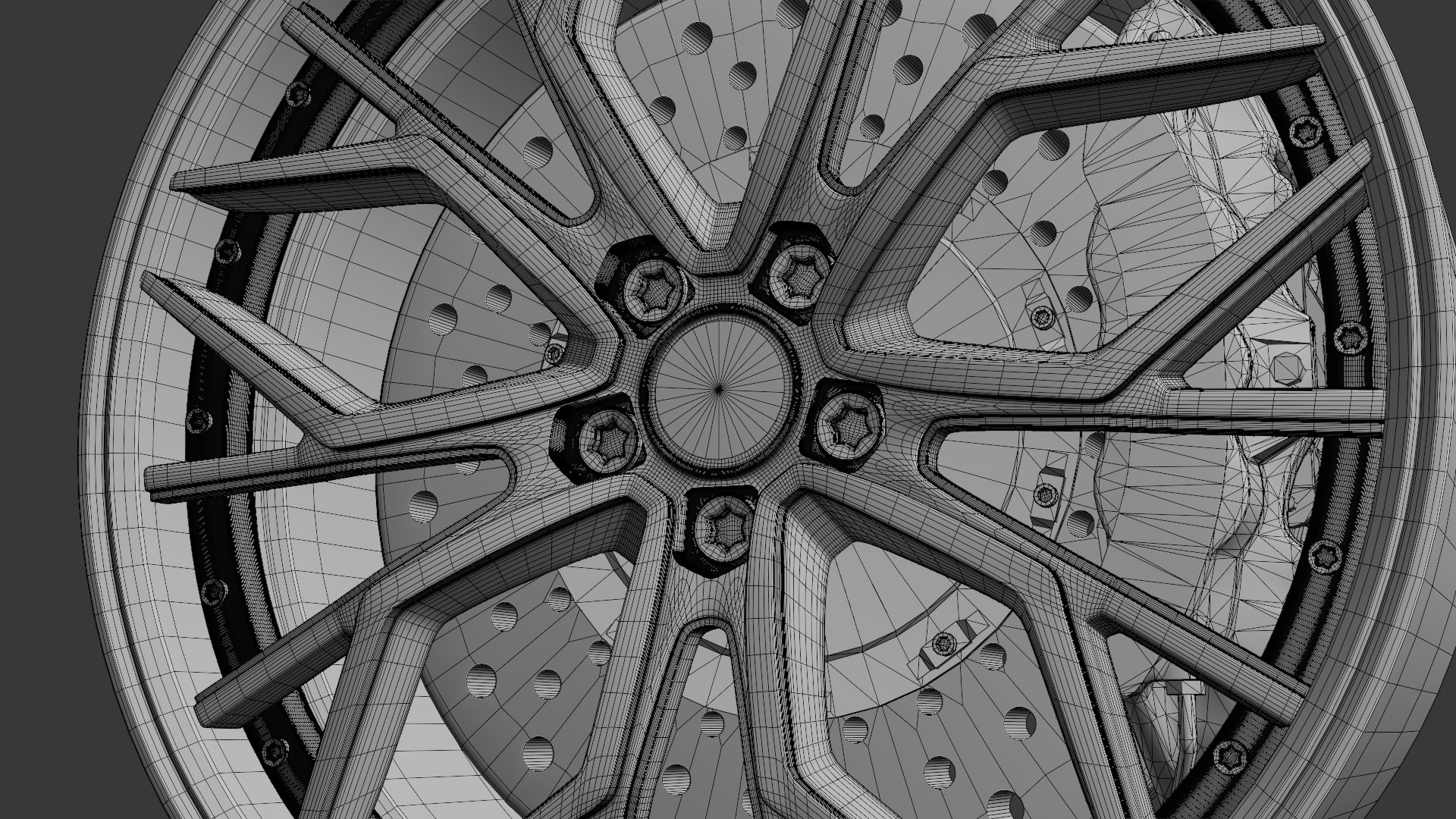 3D Wheel Rim Model - TurboSquid 2258435