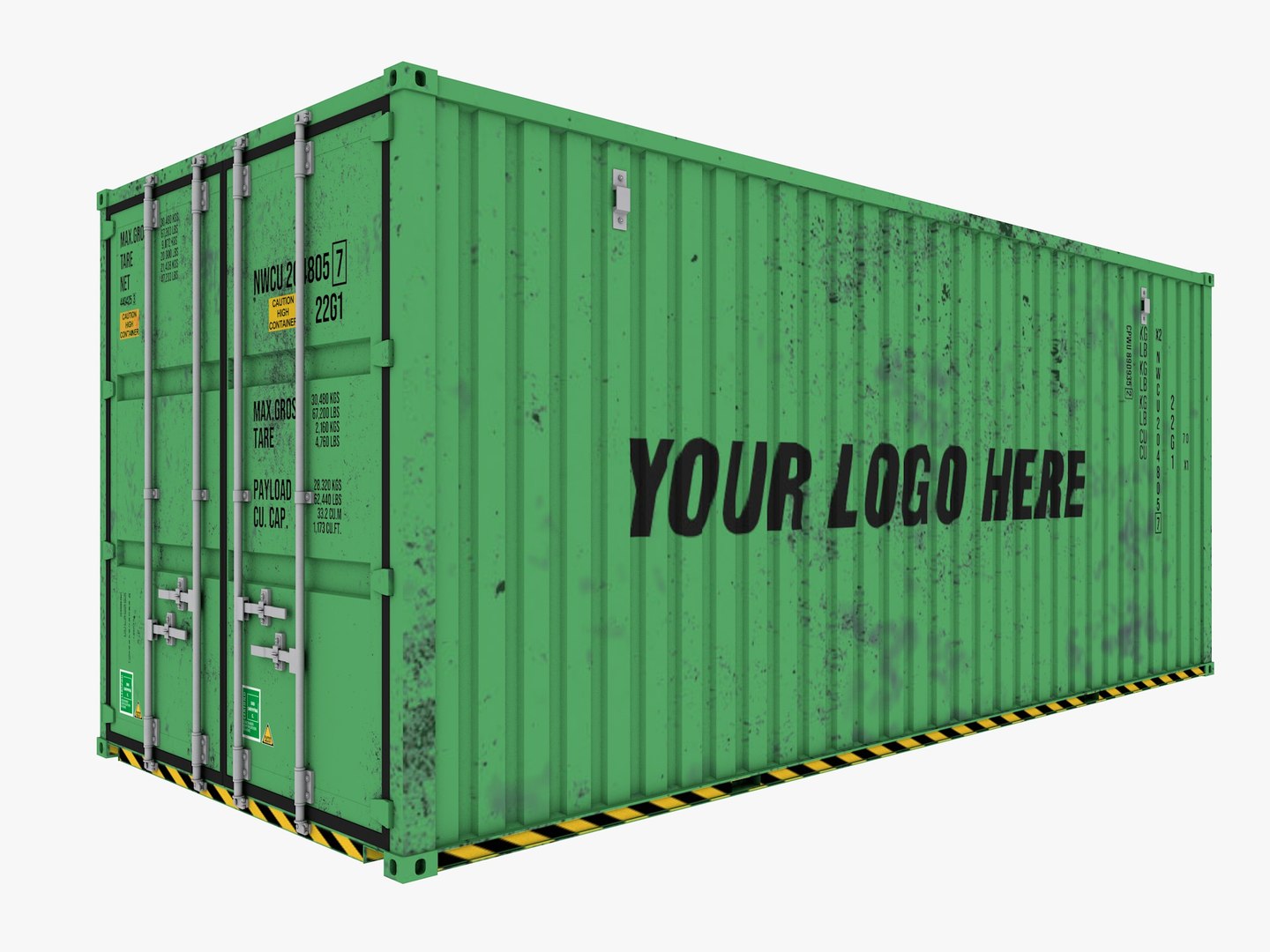 3D Container Shipping Cargo 20ft Model - TurboSquid 2291181