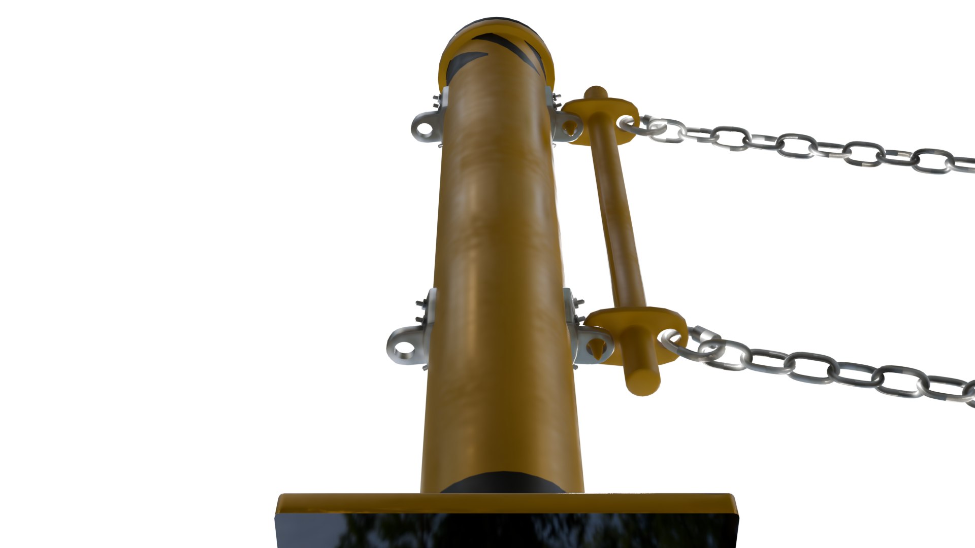 Dock Chain Bollard Barricade Model - TurboSquid 2325161