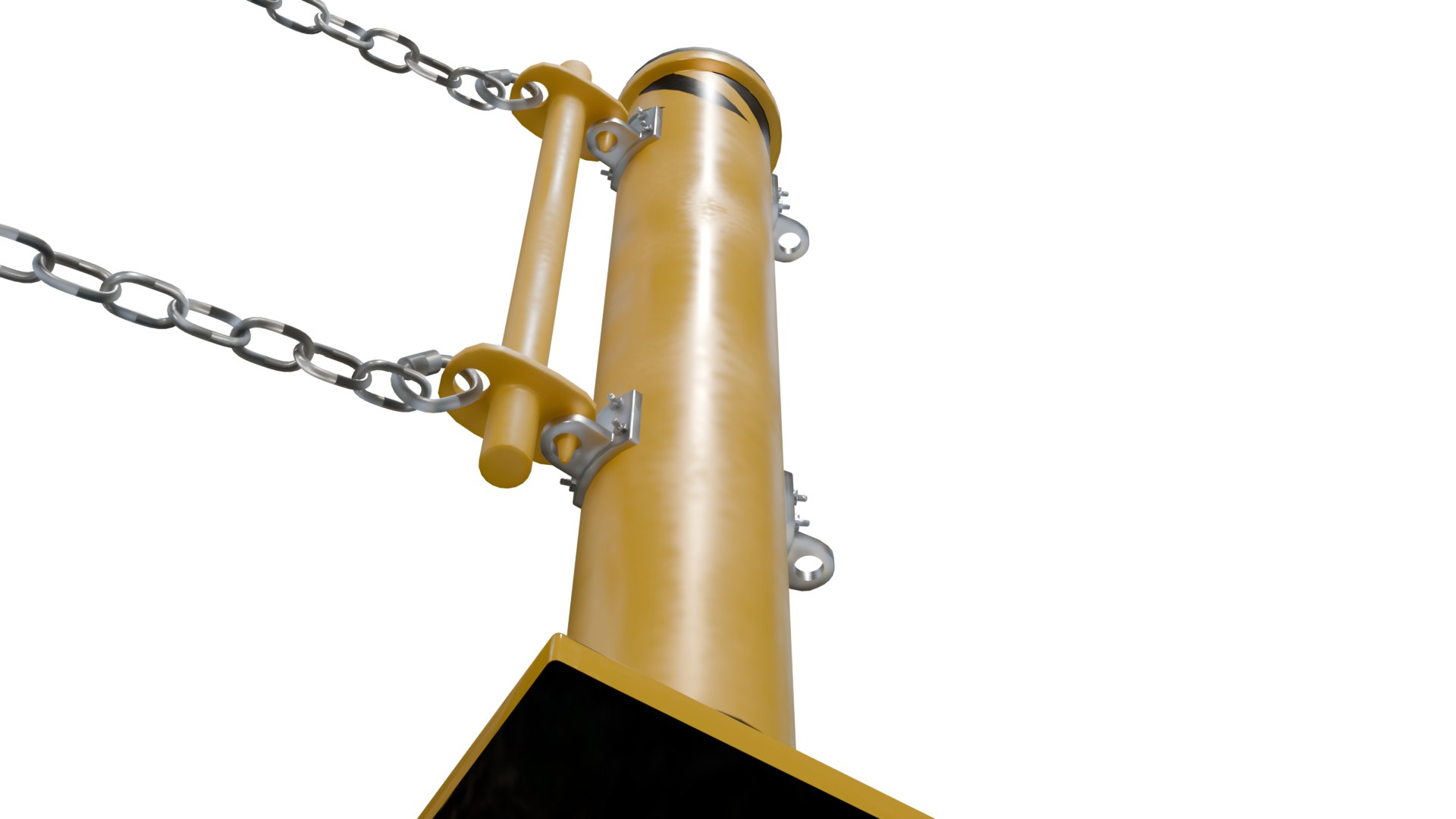 Dock Chain Bollard Barricade Model - TurboSquid 2325161