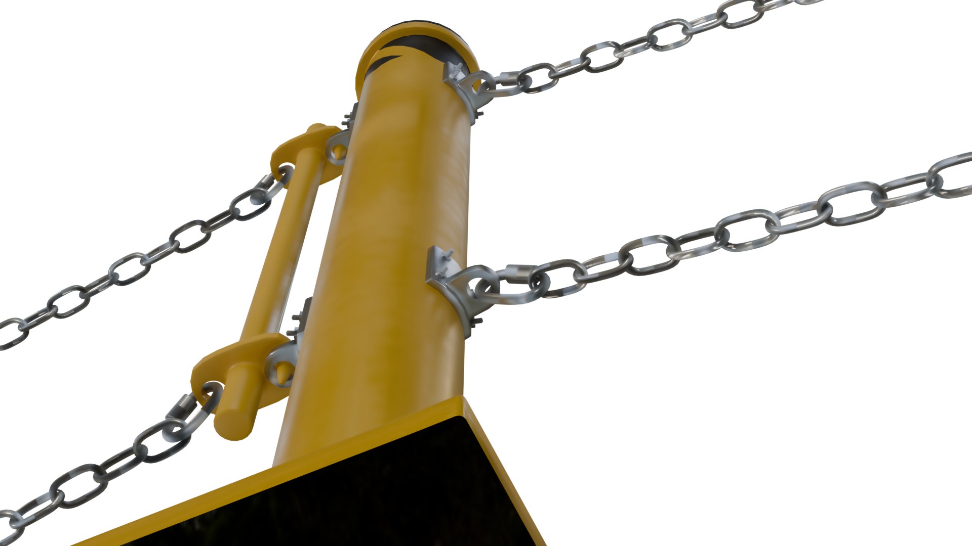 Dock Chain Bollard Barricade Model - TurboSquid 2325161