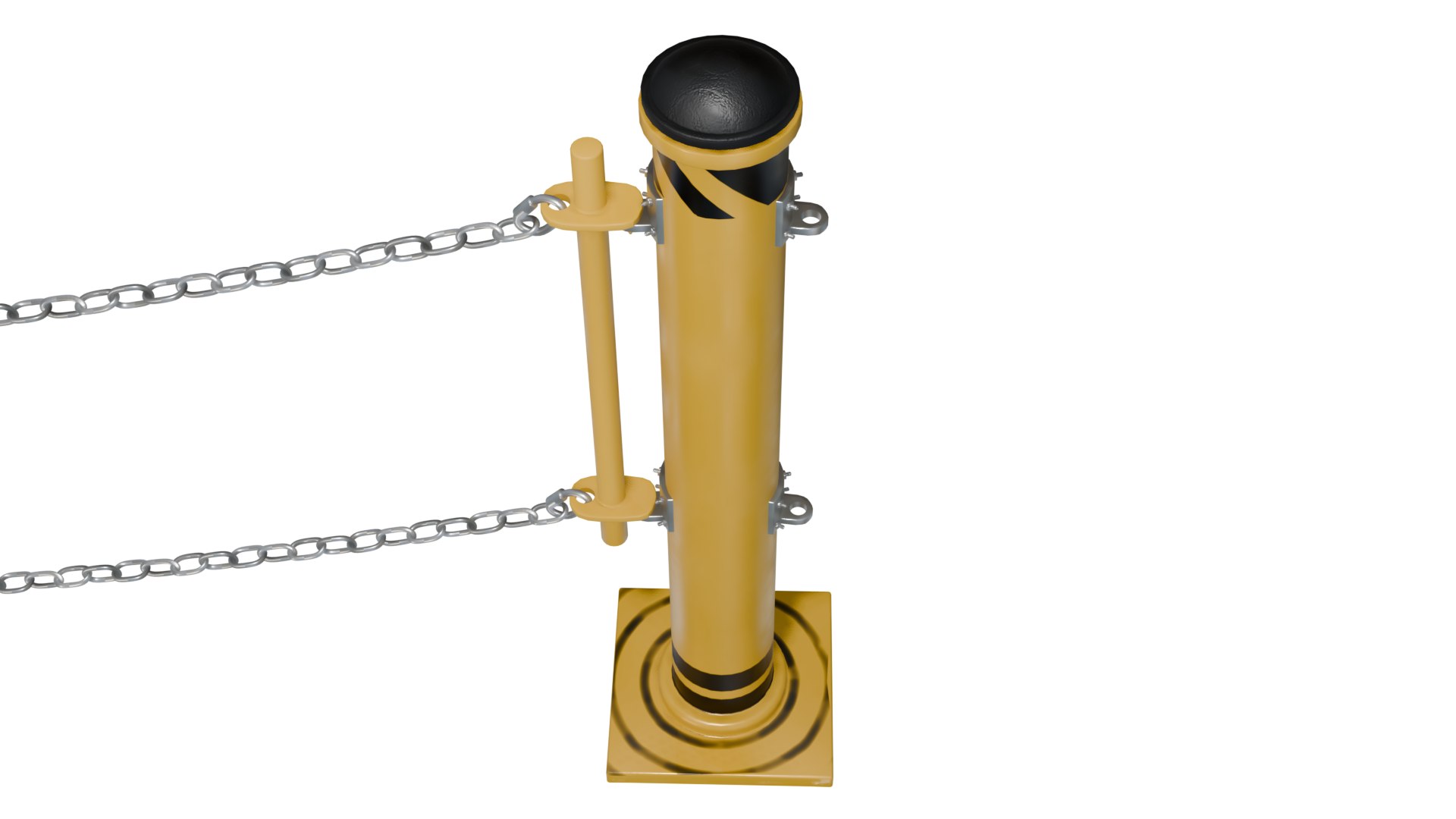 Dock Chain Bollard Barricade Model - TurboSquid 2325161