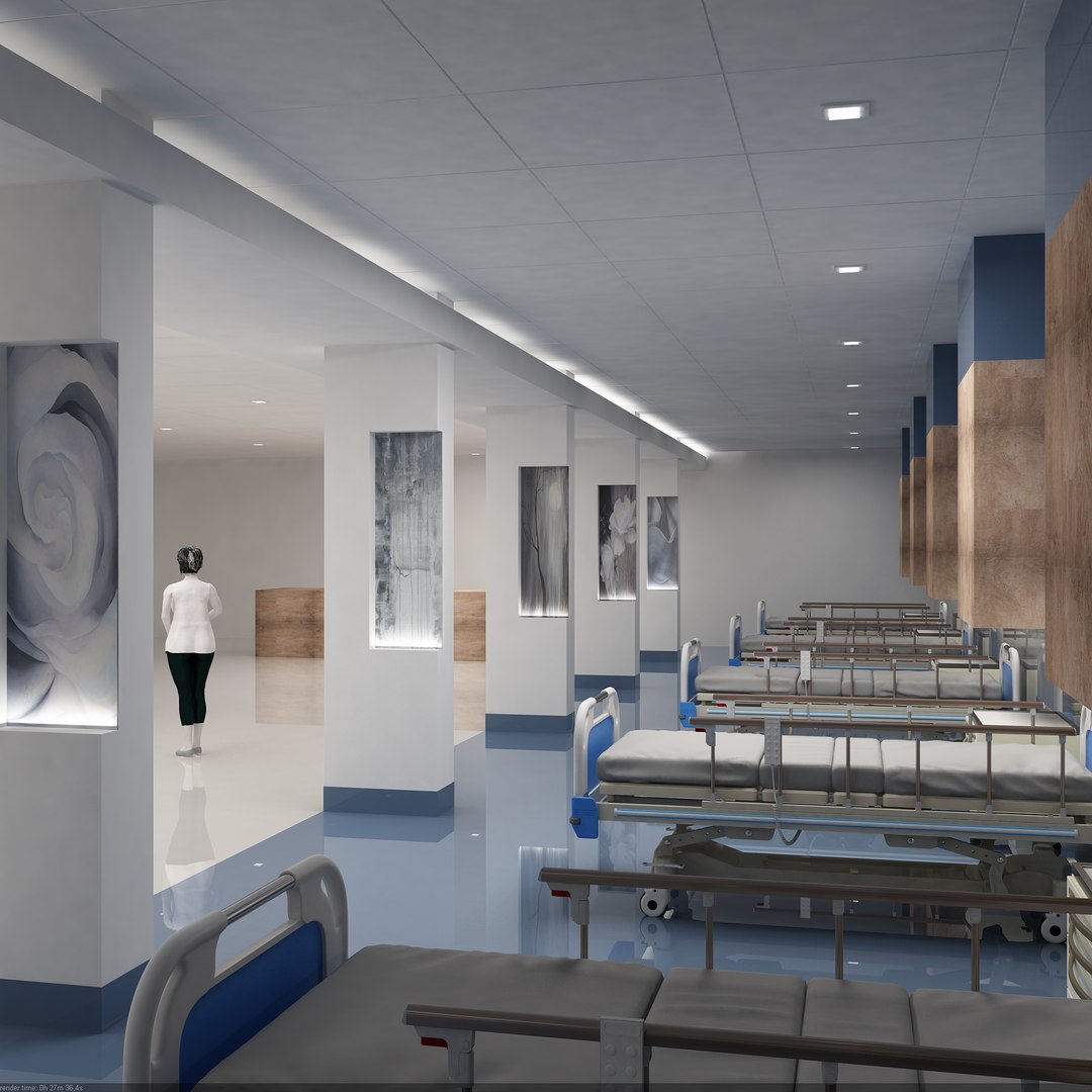 3D Hospital Room 3D Model - TurboSquid 1973077