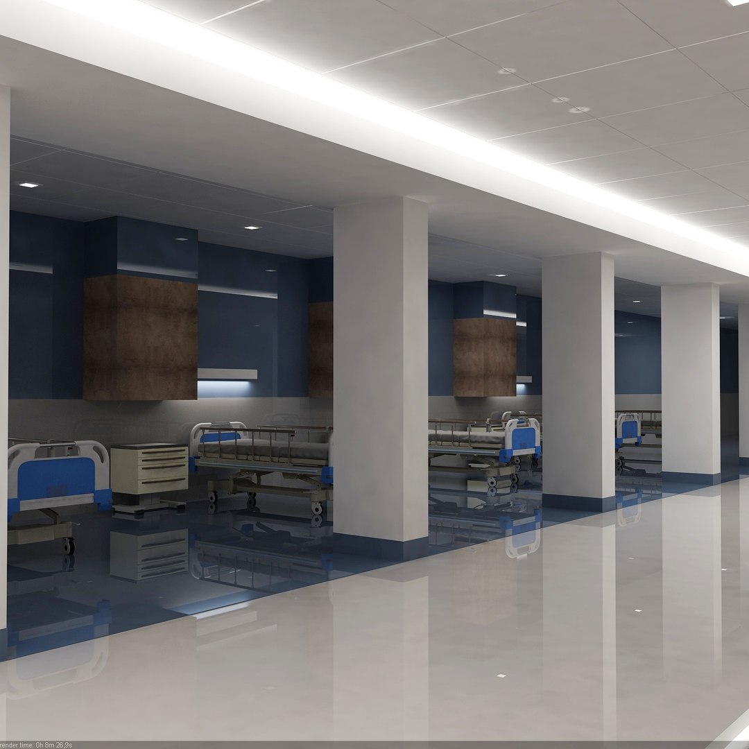 3D Hospital Room 3D Model - TurboSquid 1973077