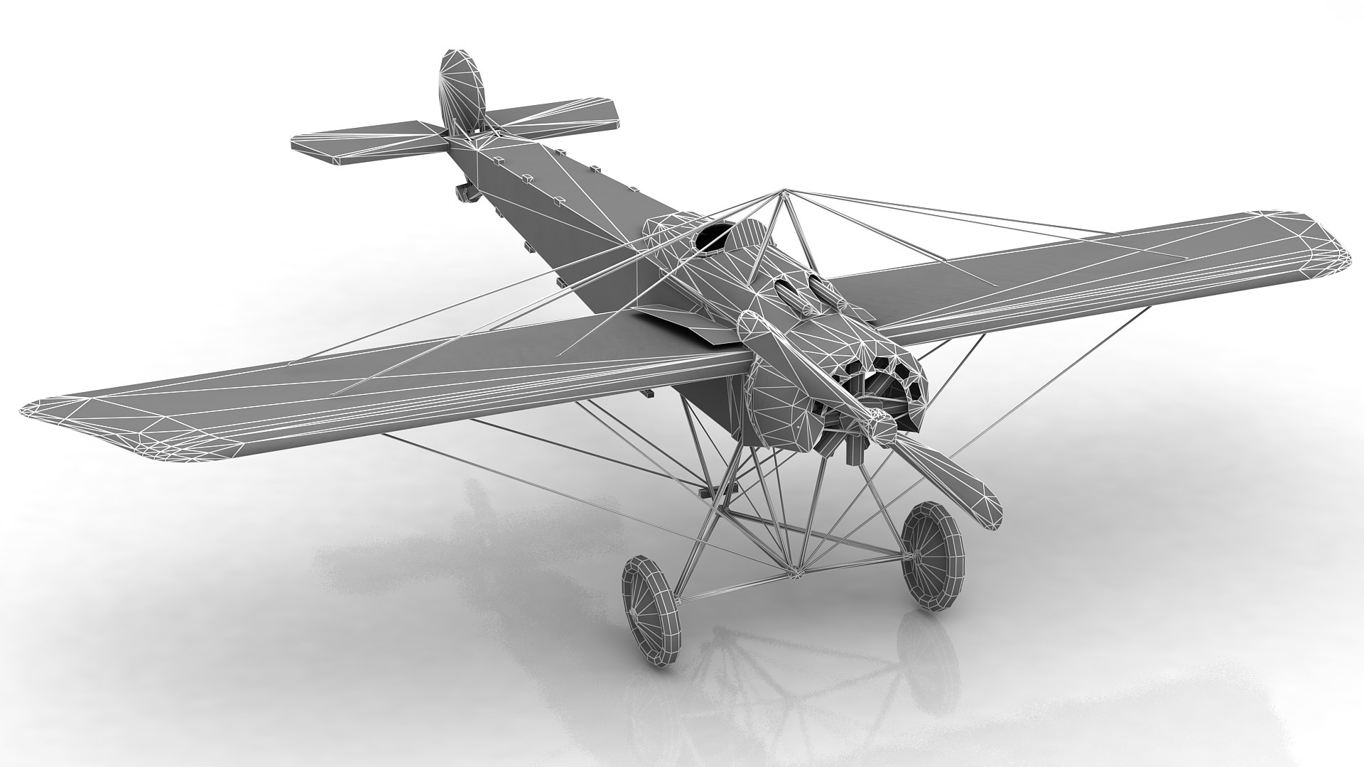 3D Fokker Eindecker Fighter Aircraft - TurboSquid 1764898