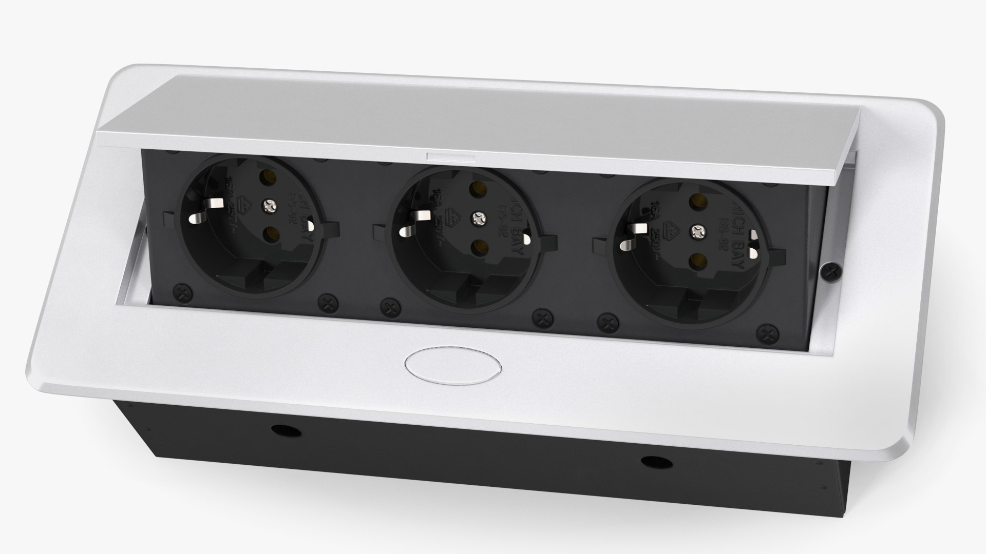 3D Damped Outlet Socket Three Plug Grey - TurboSquid 1908109