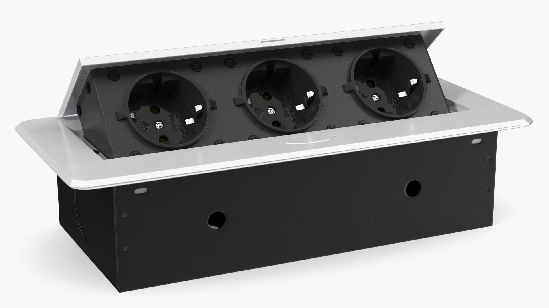 3D Damped Outlet Socket Three Plug Grey - TurboSquid 1908109