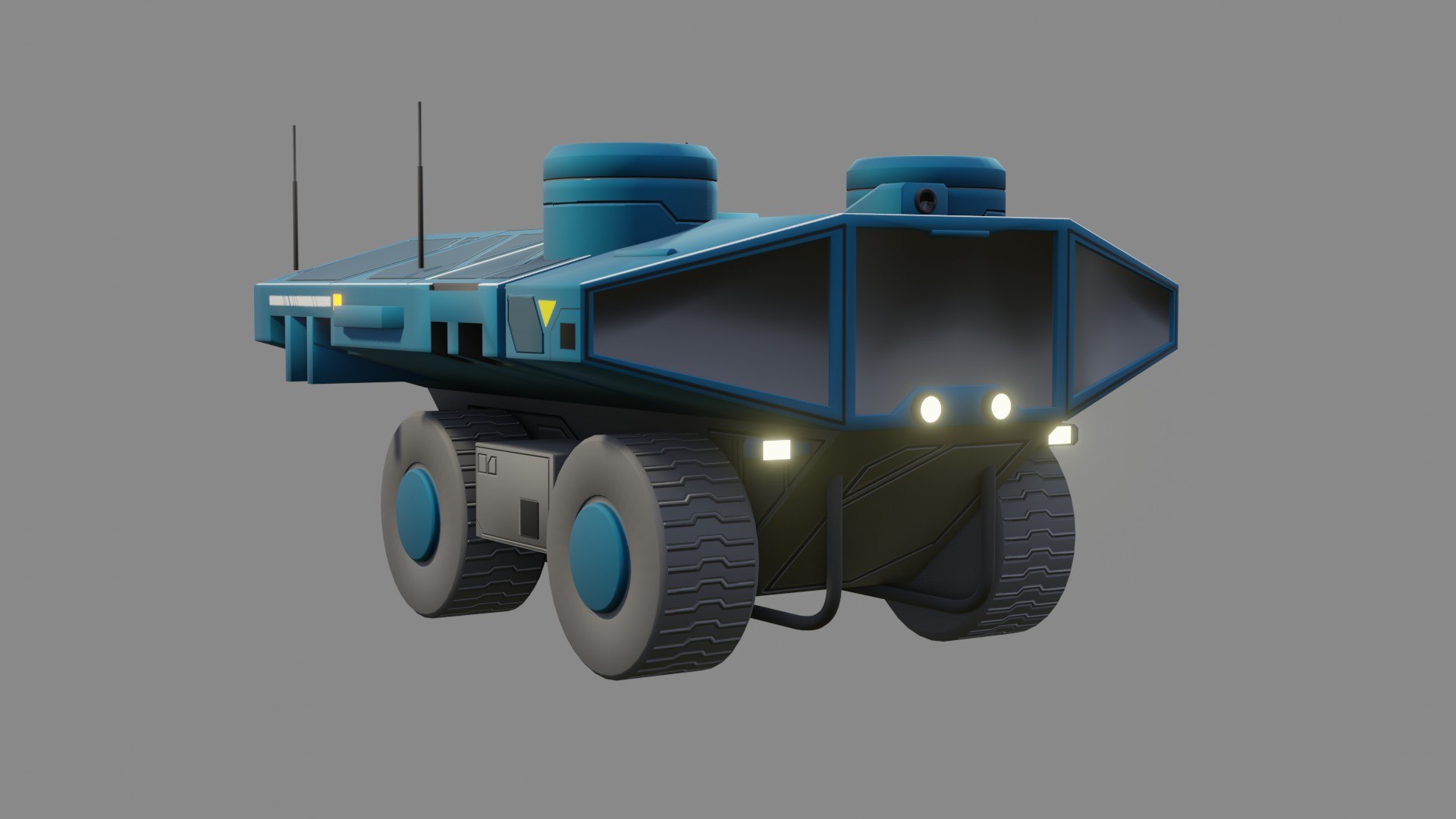 3D Sci-Fi Rover - Low Poly - Game Ready - PBR model - TurboSquid 1807154