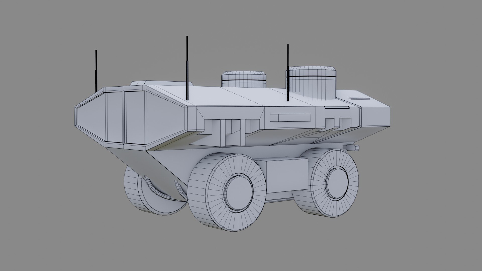 3D Sci-Fi Rover - Low Poly - Game Ready - PBR model - TurboSquid 1807154