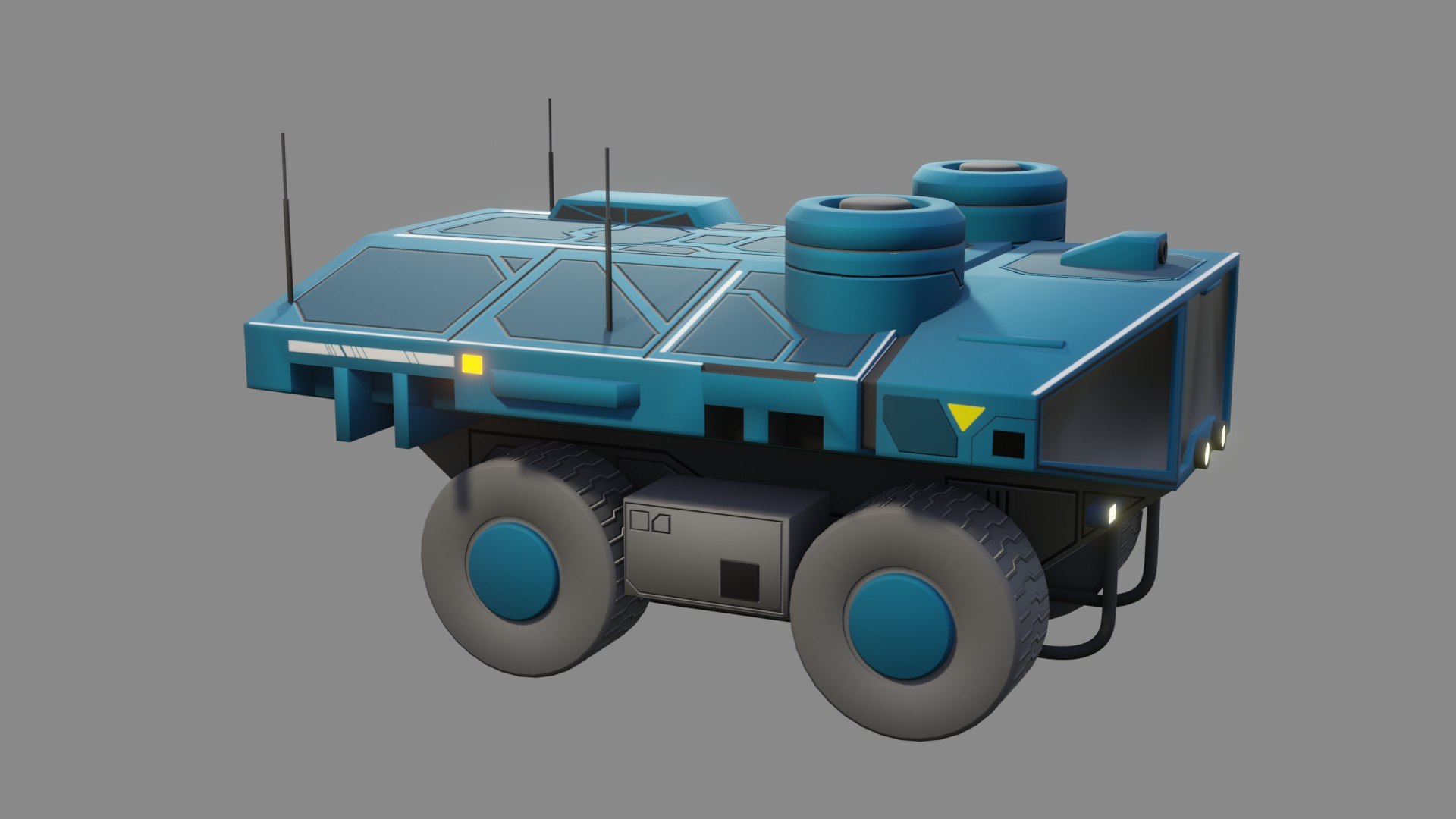 3D Sci-Fi Rover - Low Poly - Game Ready - PBR model - TurboSquid 1807154