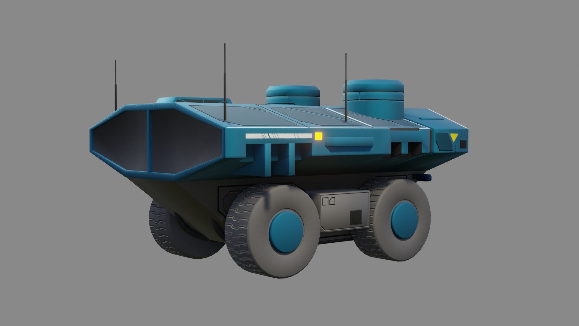 3D Sci-Fi Rover - Low Poly - Game Ready - PBR model - TurboSquid 1807154