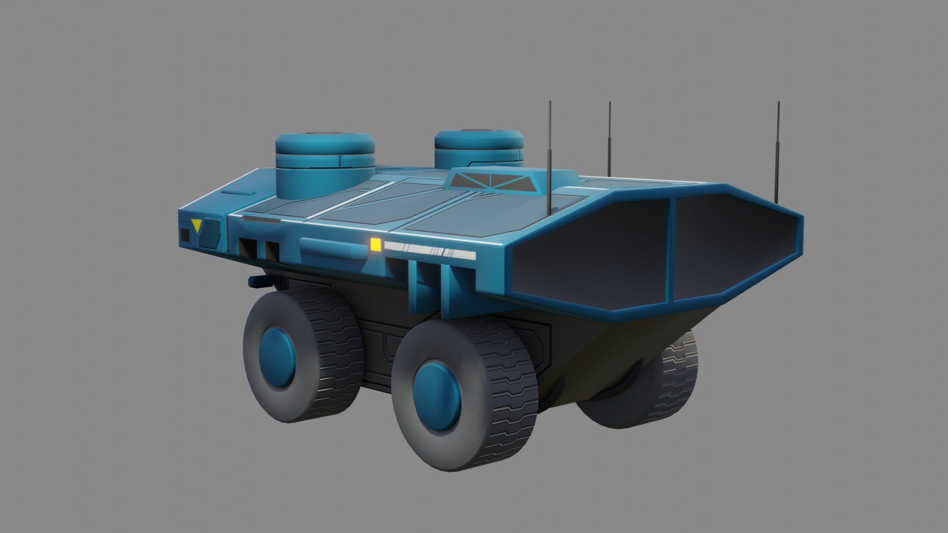 3D Sci-Fi Rover - Low Poly - Game Ready - PBR model - TurboSquid 1807154