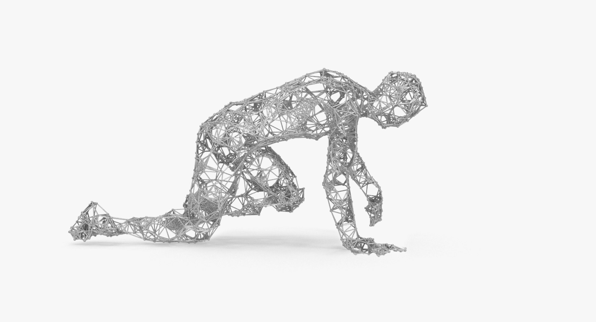 Human Pose Abstract Crawling Model - TurboSquid 1301814