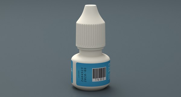 Eye drops bottle 3D model - TurboSquid 1359723