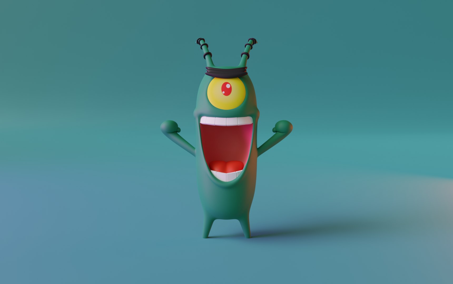 Plankton Spongebob 3D Model - TurboSquid 1602607