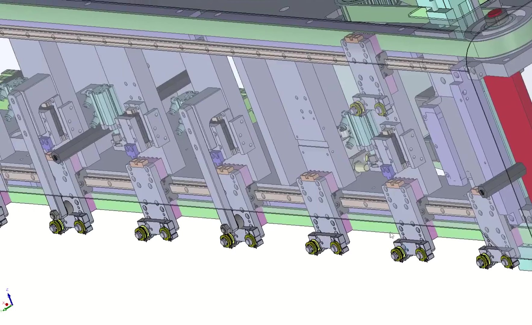 Multi-Station Material Assembly Conveyor 3D CAD Model 3D Model ...