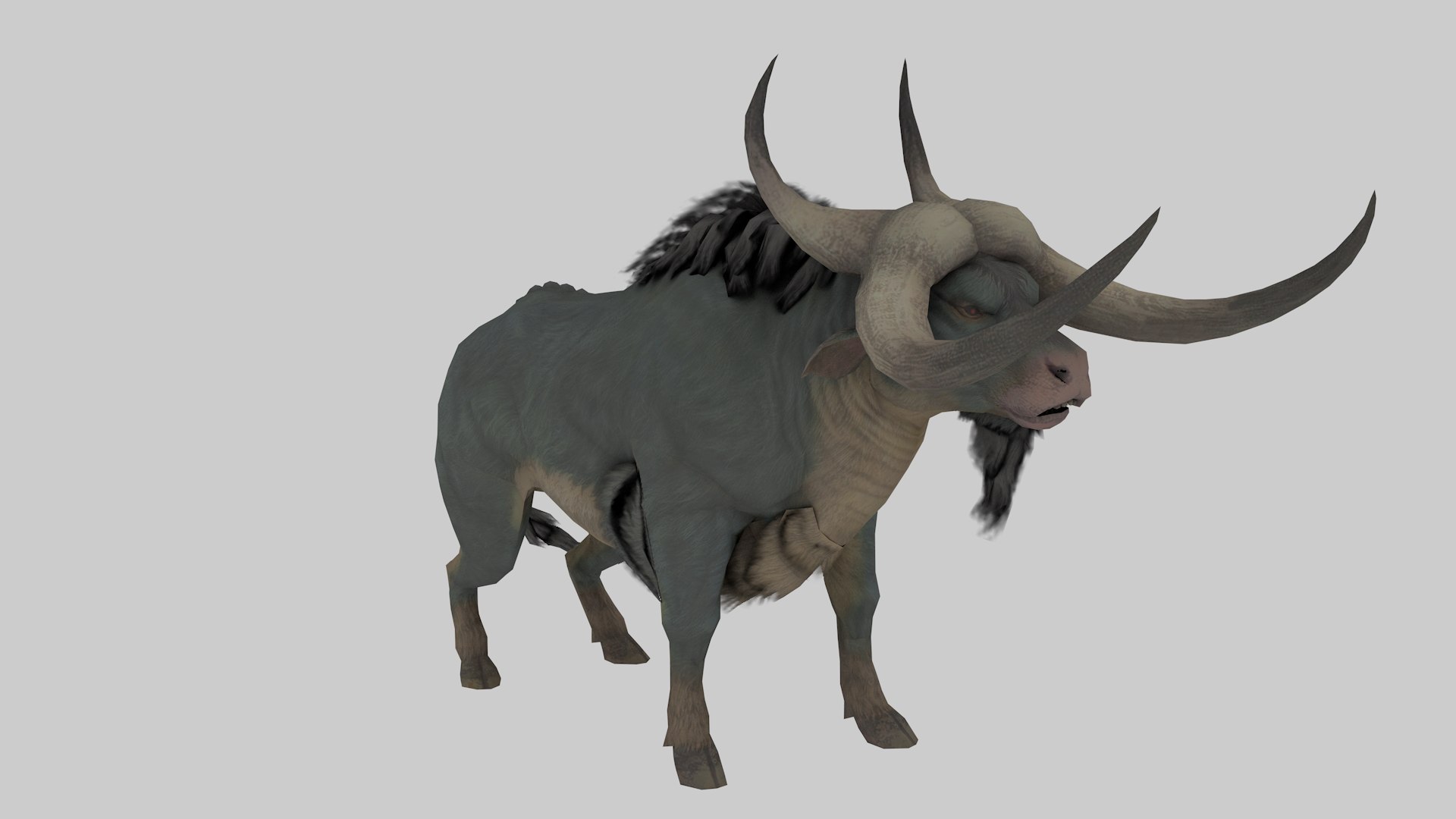 3D 3D Fantasy Bull Creature Model - TurboSquid 2374051