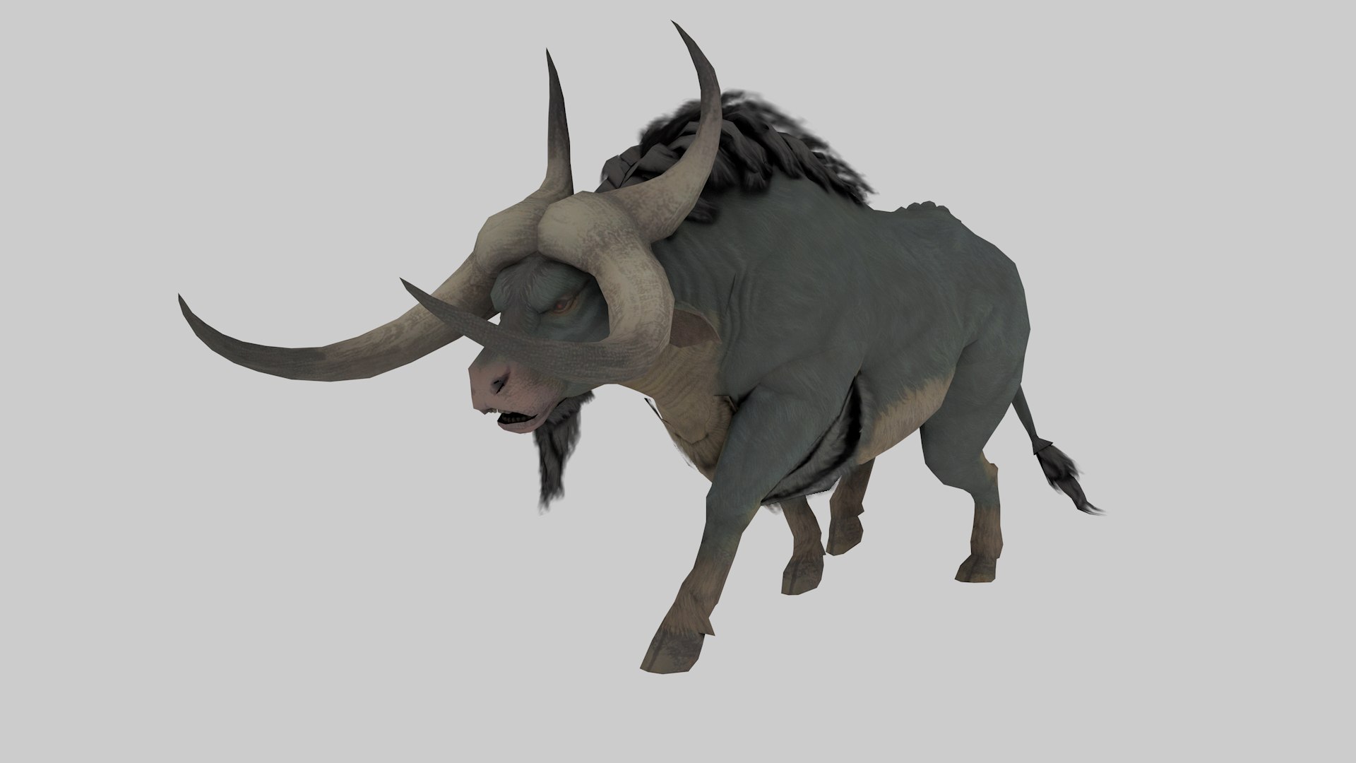 3D 3D Fantasy Bull Creature Model - TurboSquid 2374051