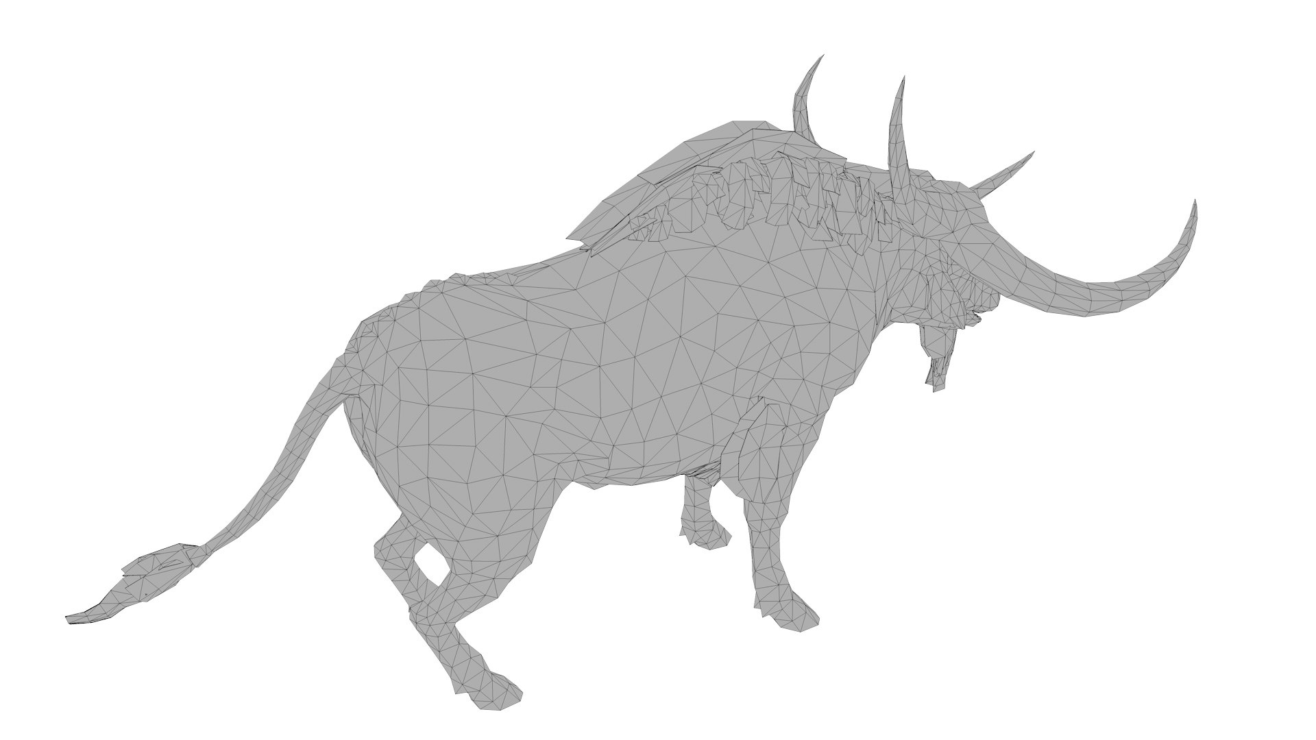 3D 3D Fantasy Bull Creature Model - TurboSquid 2374051