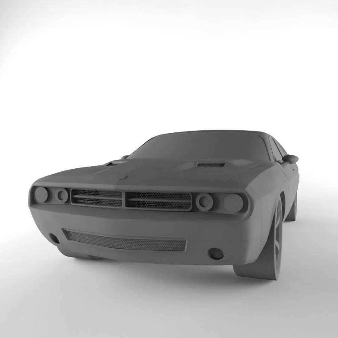 3d Model Of Dodge Challenger