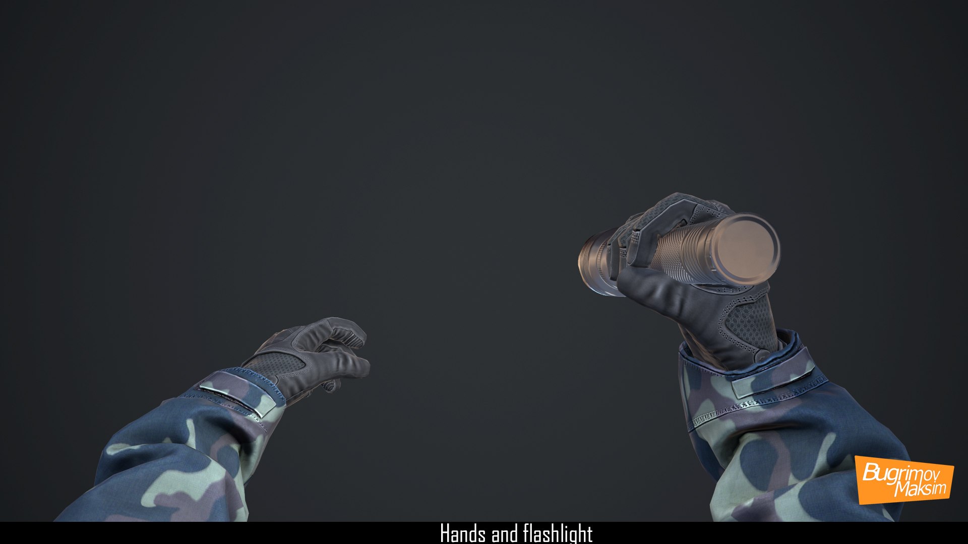 3D Hands Flashlight - TurboSquid 1167540