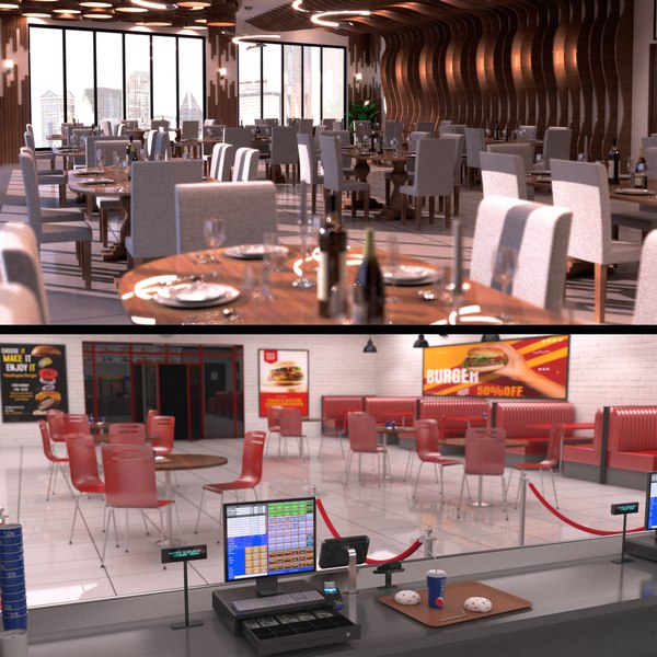 Restaurant Interior 3D Models for Download | TurboSquid