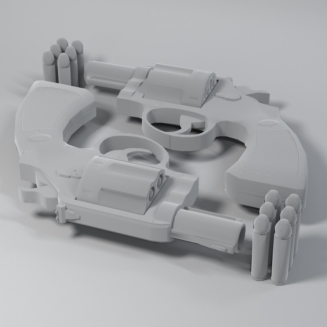 Low Poly Snub-nosed Revolver 3D model - TurboSquid 2118702