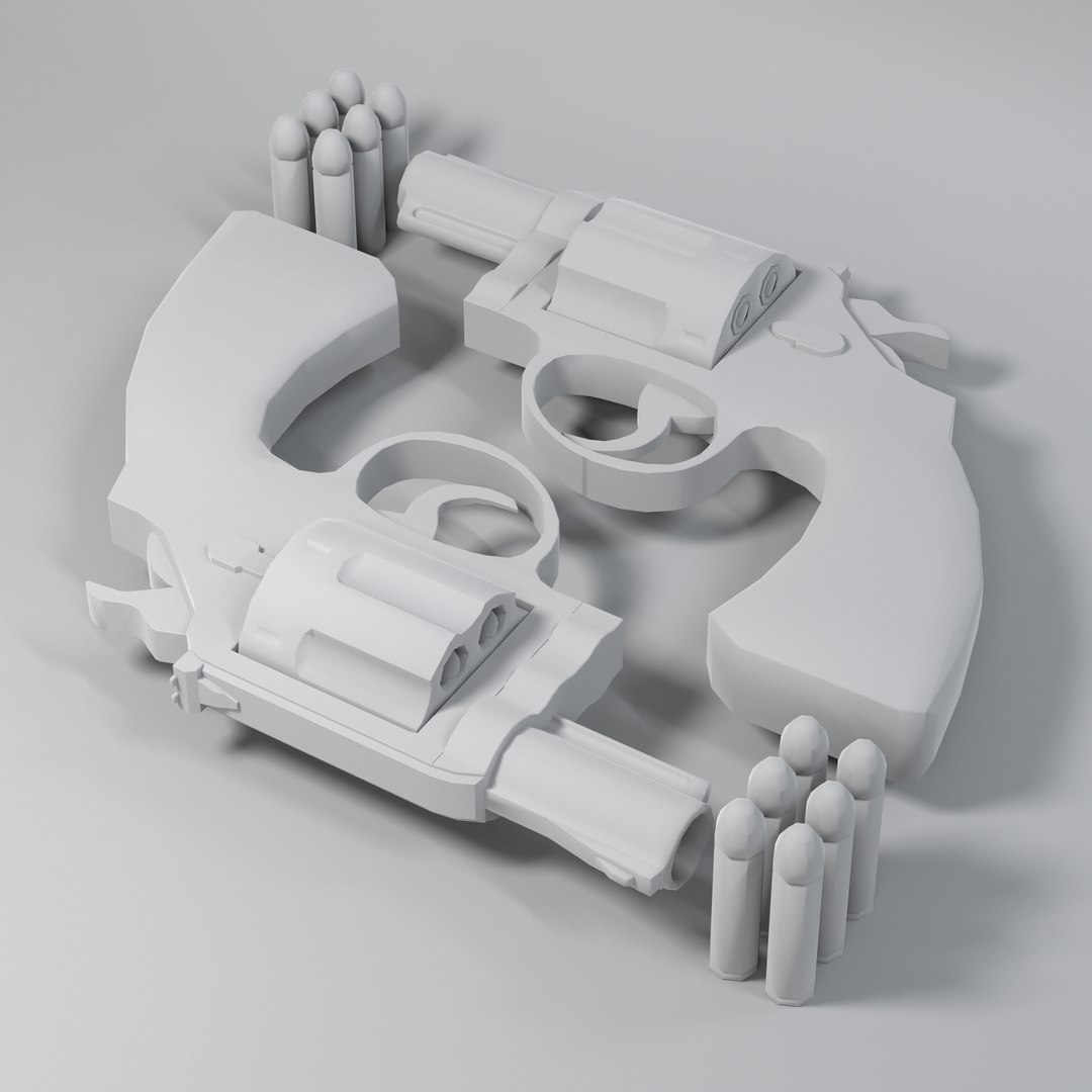 Low Poly Snub-nosed Revolver 3D model - TurboSquid 2118702