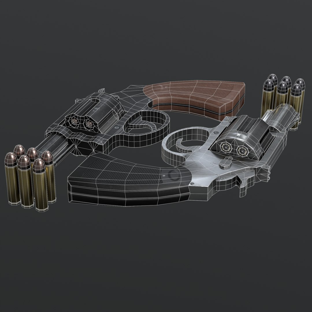 Low Poly Snub-nosed Revolver 3D model - TurboSquid 2118702