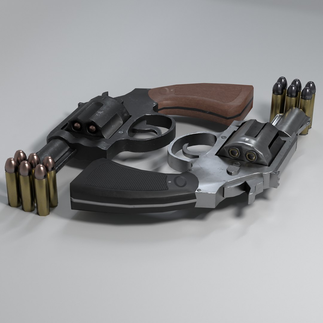 Low Poly Snub-nosed Revolver 3D model - TurboSquid 2118702