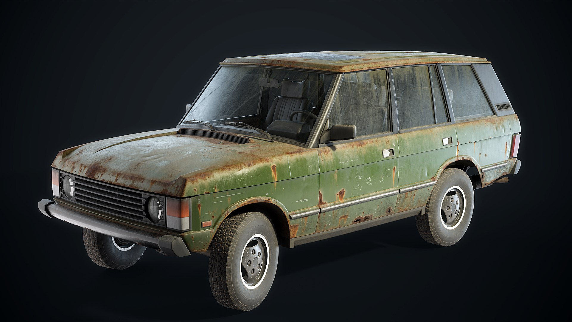 Set Of Rangerover Car With Interior In 9 Color Variants Az9 3D Model ...