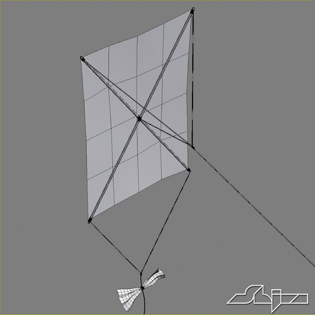 Rectangle Kite 3d Model