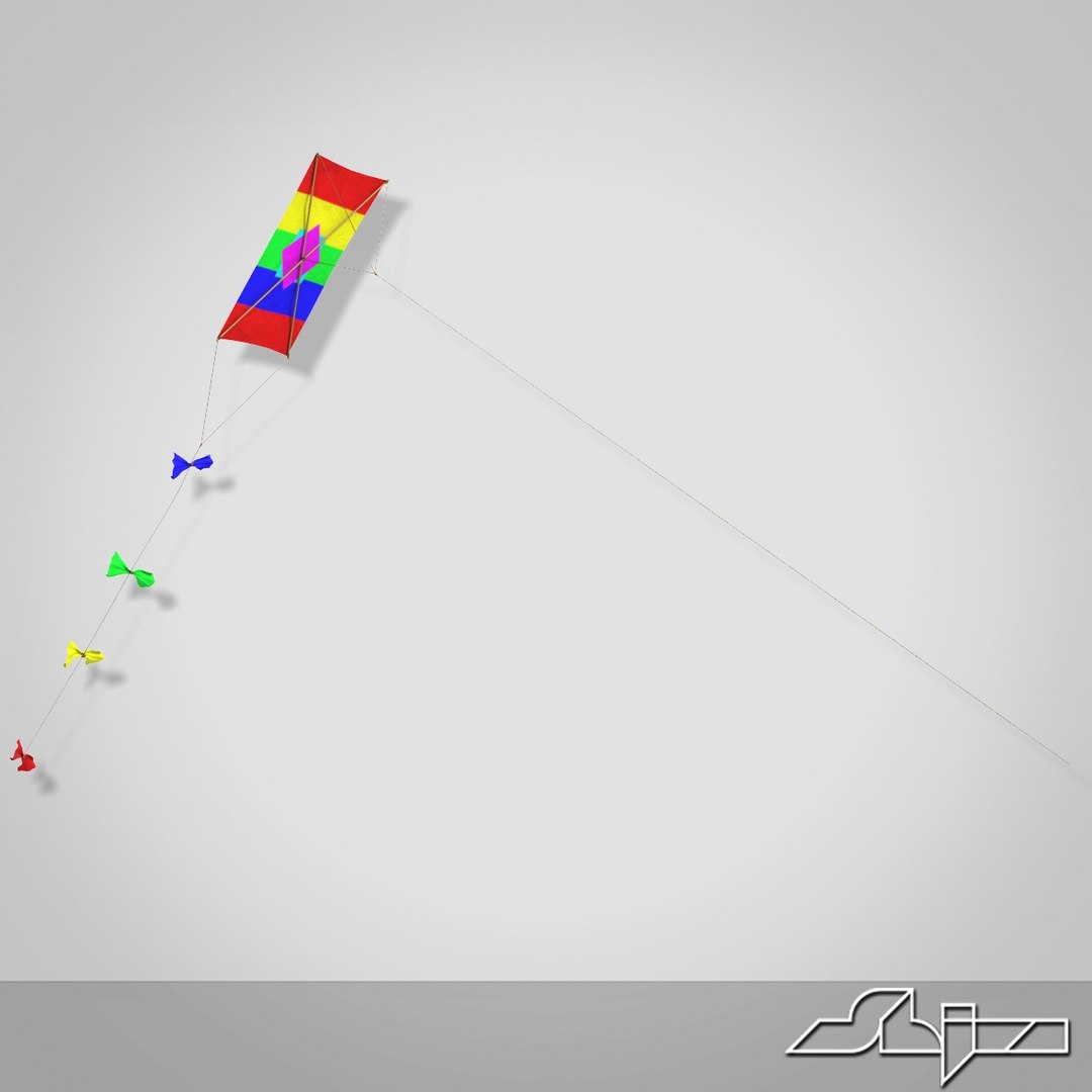 Rectangle Kite 3d Model