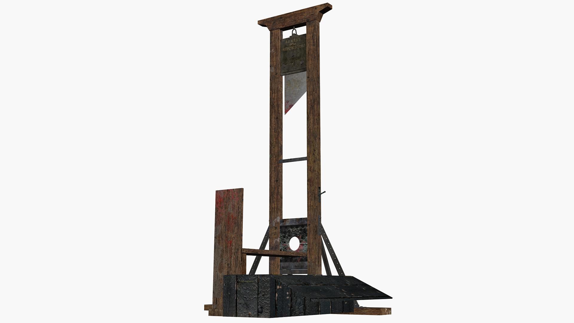 3D French Guillotine Model - TurboSquid 2315537