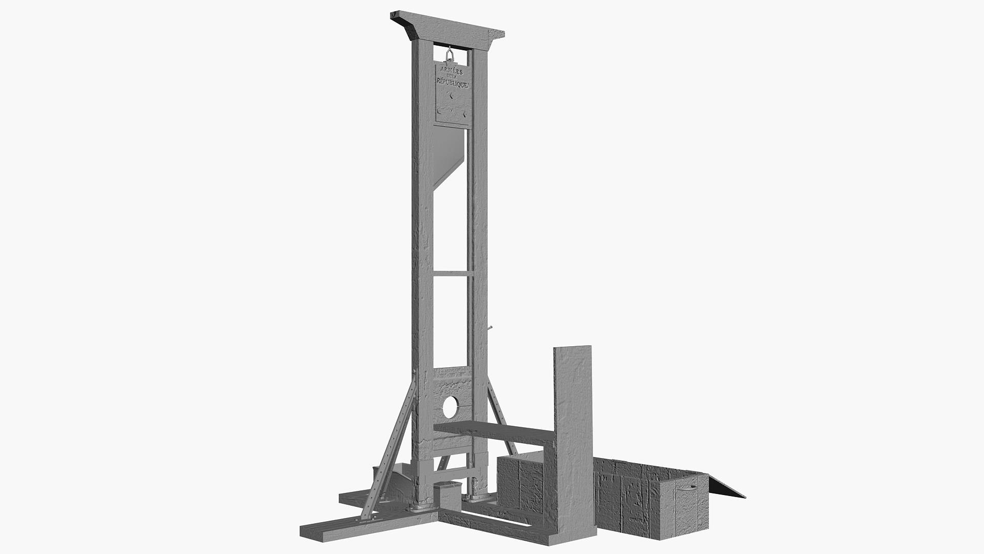 3D French Guillotine Model - TurboSquid 2315537