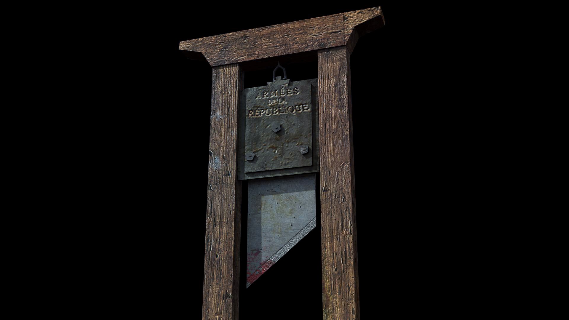 3D French Guillotine Model - TurboSquid 2315537