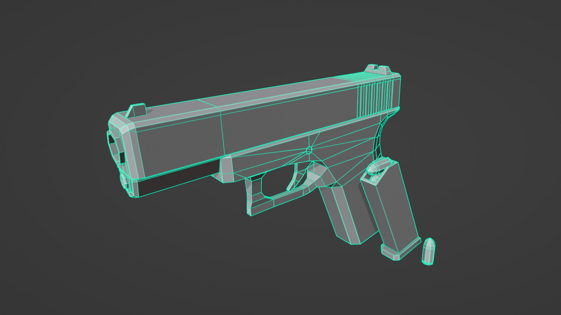 Gun Pistol 3D Model - TurboSquid 1475965