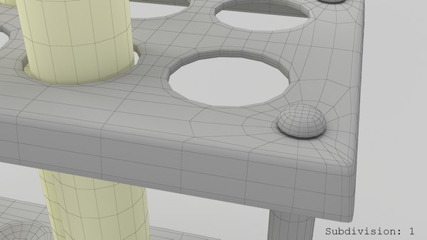 3d laboratory tripod test model